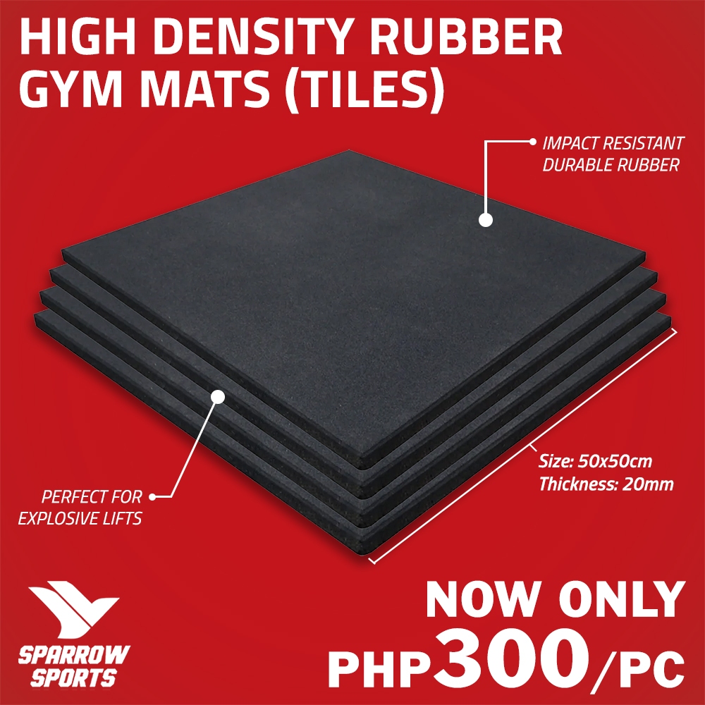 20mm High Density Rubber Mat (500mm x 500mm x 20mm) | Shopee Philippines