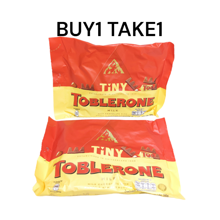[BUY1 TAKE1] TOBLERONE TINY 200G 25PCS PER PACK | Shopee Philippines