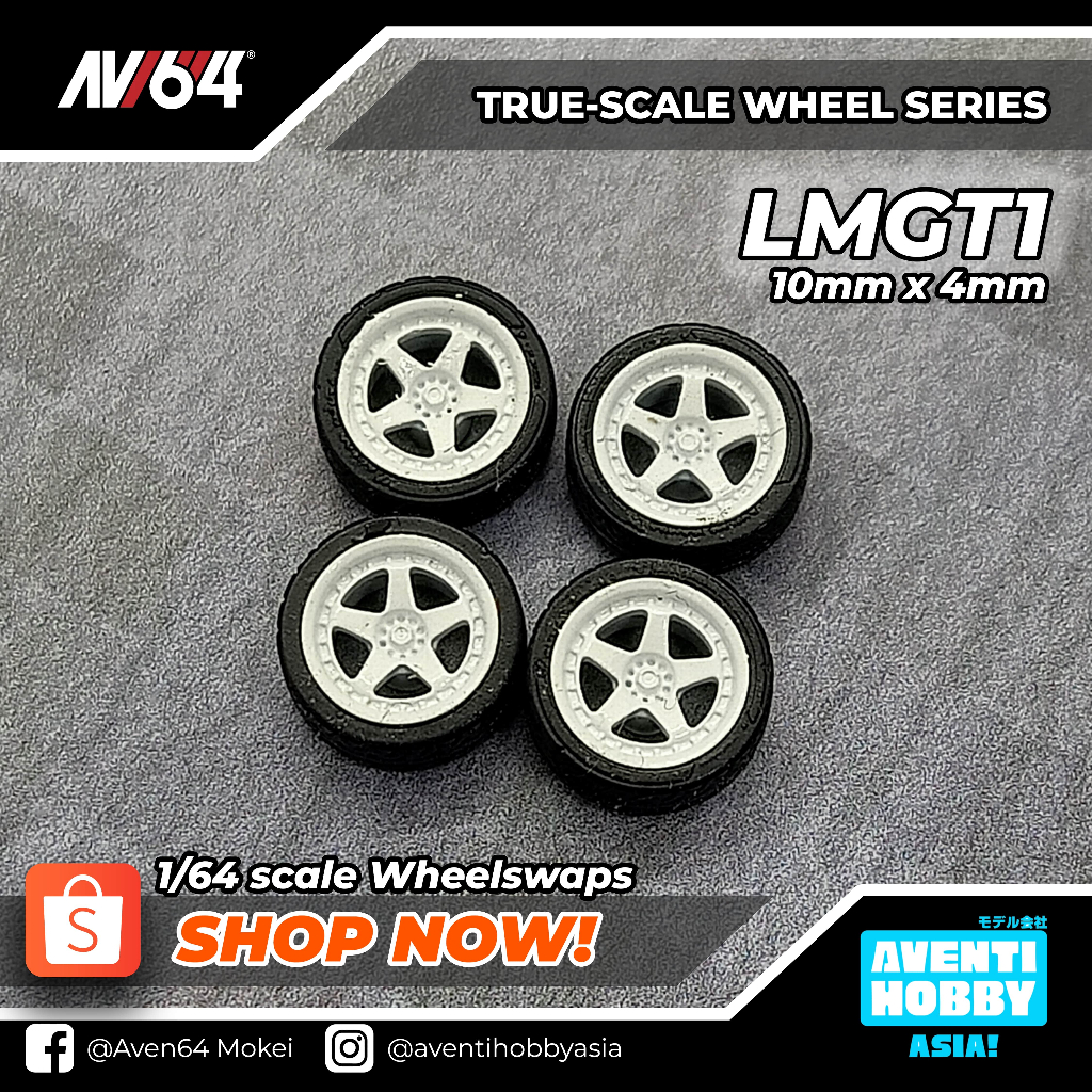 1/64 Wheelswap LMGT1 WHITE ( 10mm x 4mm ) | Shopee Philippines