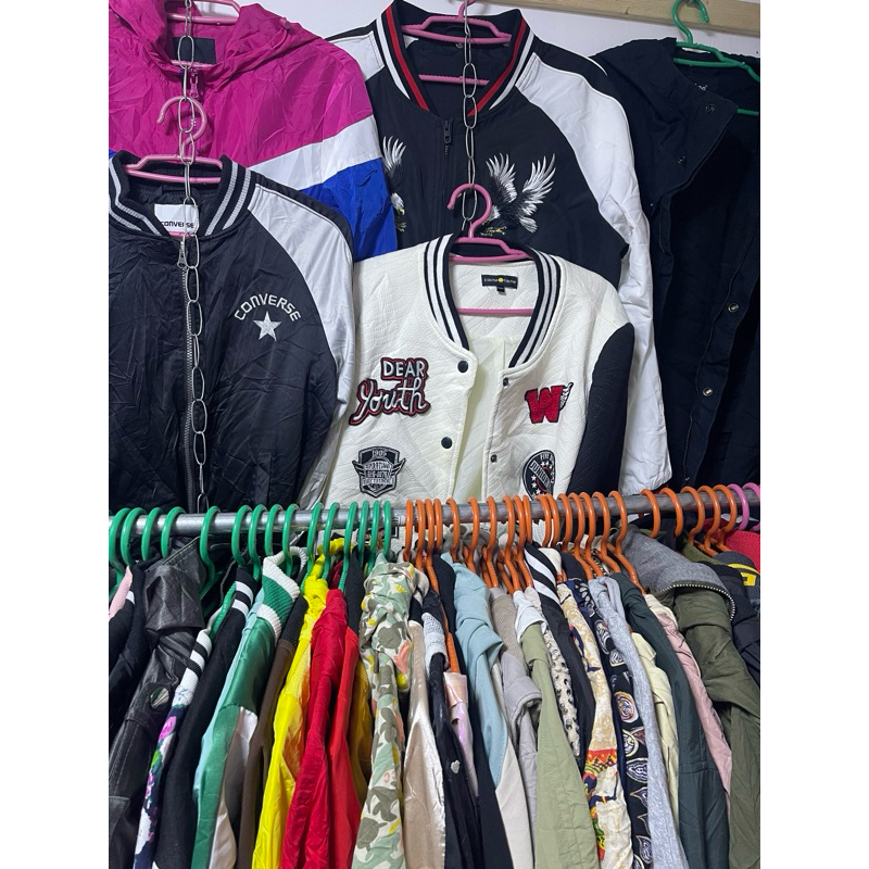 SALE MIXED JACKETS (PARKA x WINDBREAKER x BOMBER LIVESELLING) | Shopee ...