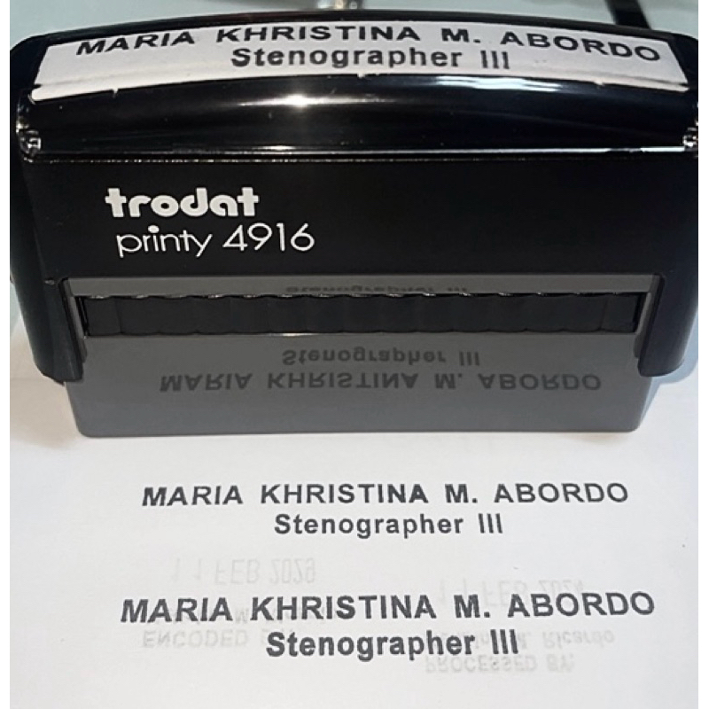 TRODAT 4916 SELFINKING STAMP C.O.D. | Shopee Philippines