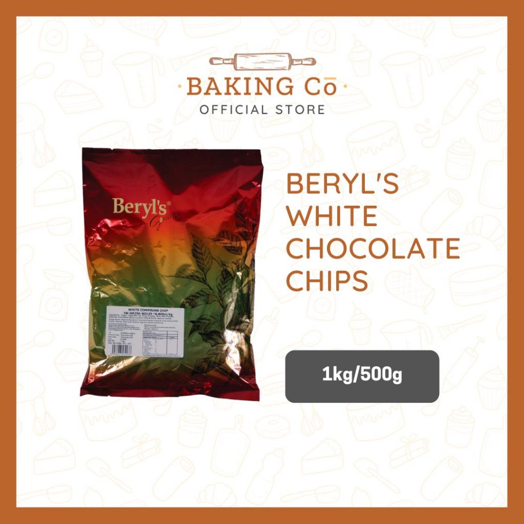 Beryl's White Chocolate Chips (8800cts) - 500g/1kg | Shopee Philippines