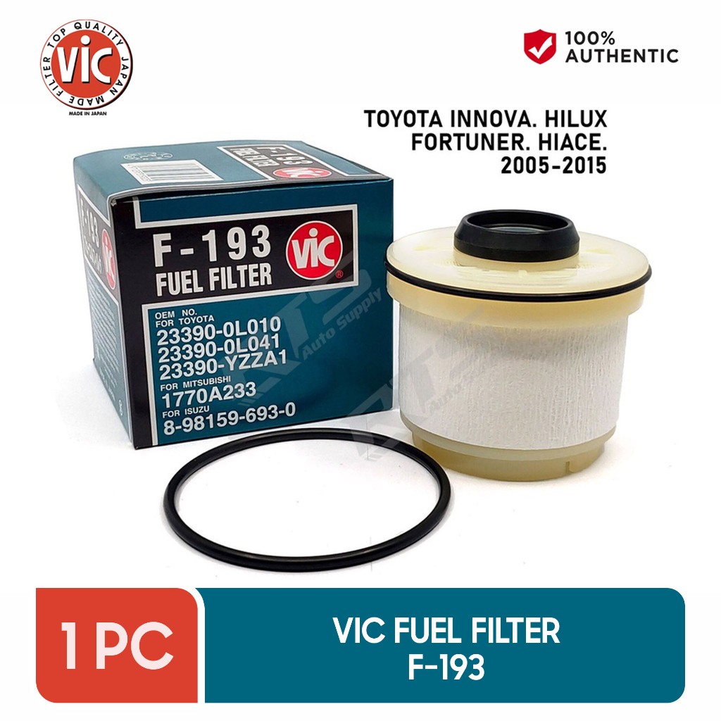 VIC Fuel Filter F193 for Toyota Innova Fortuner Hilux Hiace 2005-2015 ...