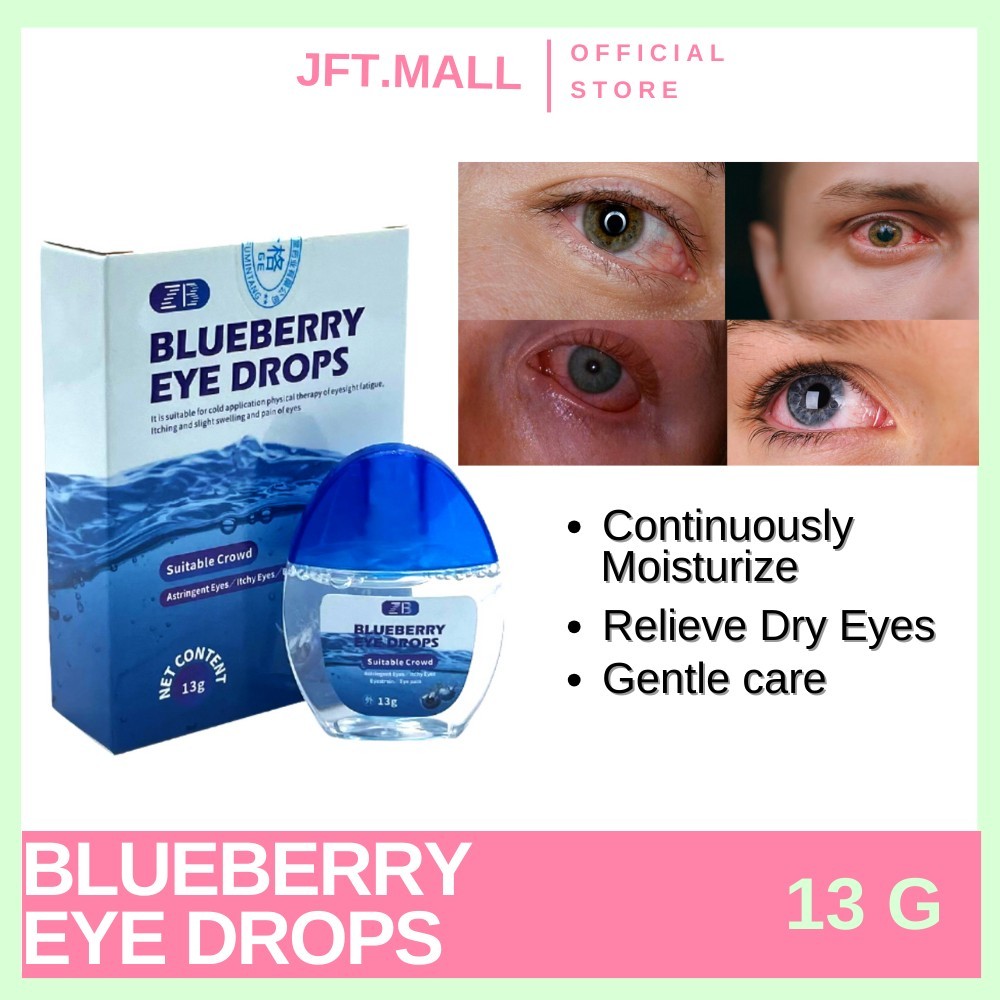 ZB Blueberry Eyedrops Itchy Sore Dry Eyes Soothing Essentials Eye ...