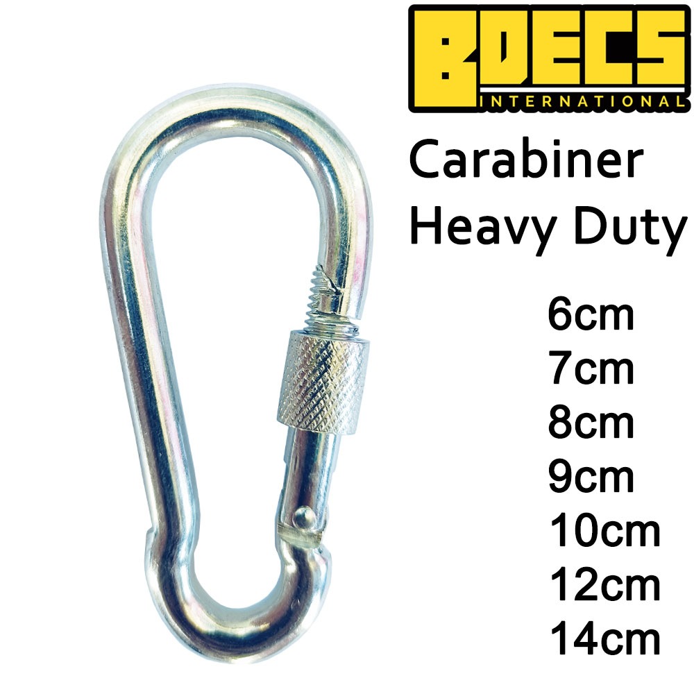 Carabiner Snap Hook With Lock Indoor & Outdoor use heavy duty I Bdecs ...