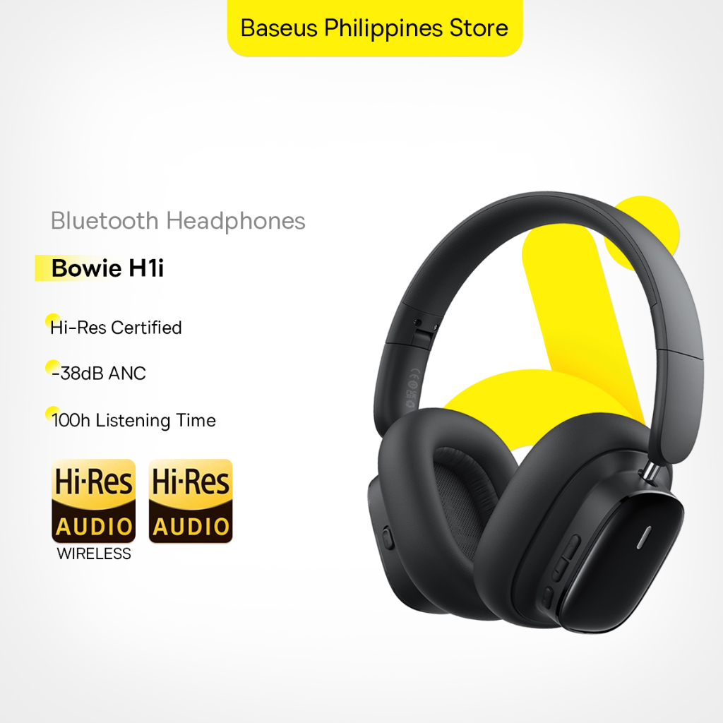 Baseus H1i Wireless Headphones Bluetooth 5.3 Headsets 38db ANC Ultra ...