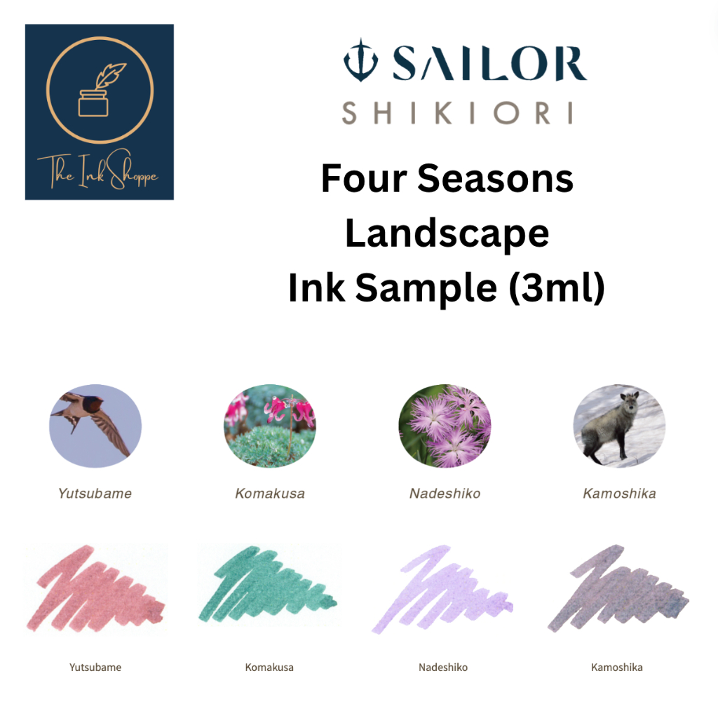 Sailor Shiokiori Four Seasons - Landscape Fountain Pen Ink Sample (3mL ...