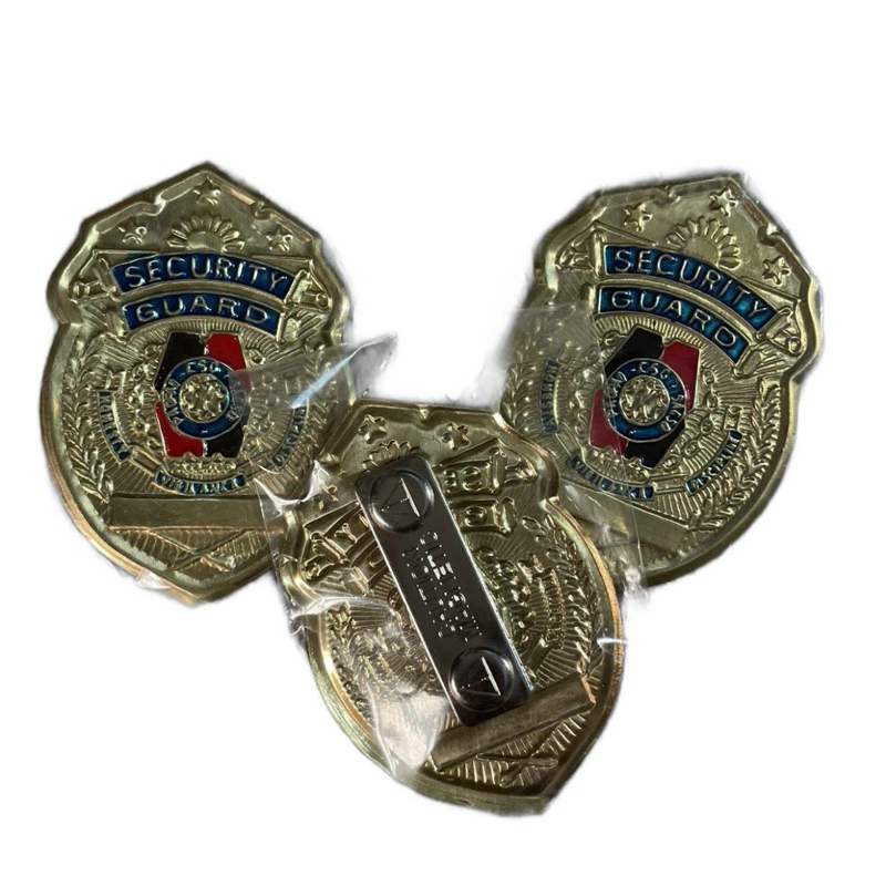Security Guard Badge with Magnet | Shopee Philippines