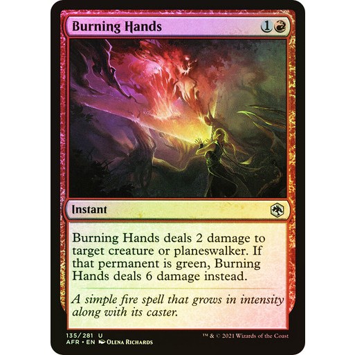 Magic the Gathering | Burning Hands | Shopee Philippines