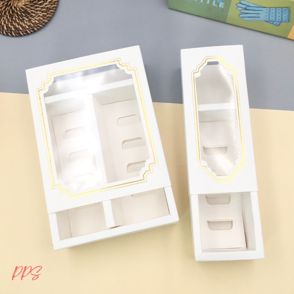 10pcs Macaroon Box / Macaron Box Cupcake Cases Nougat Cookies Pastry ...