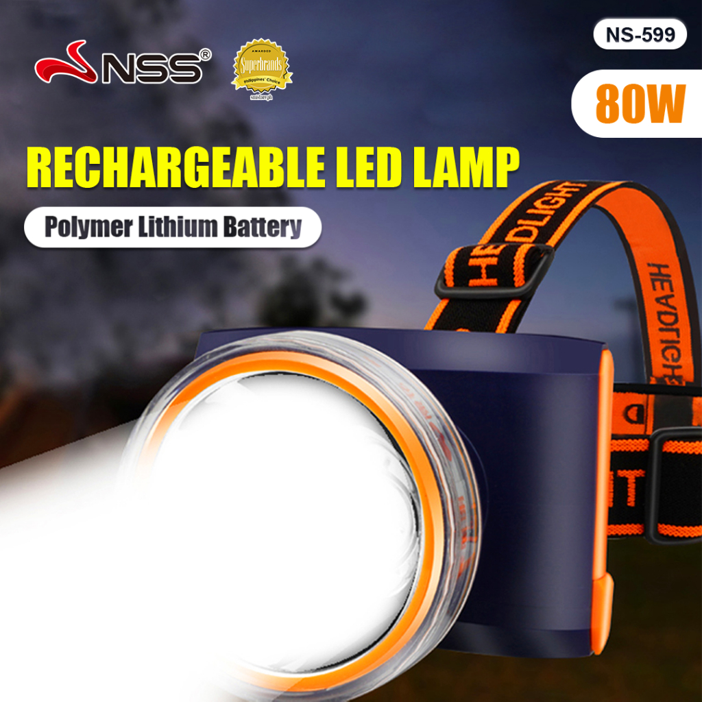 NSS 80W 50W Headlight IP65 Waterproof Fast Charging 6500mAh Adjustable Super Bright Headlamp ...