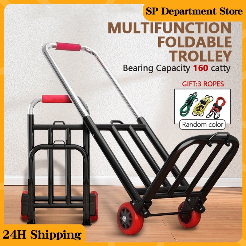 Folding Trolley Multifunctional Grocery Cart Trolley Cart Wheels ...