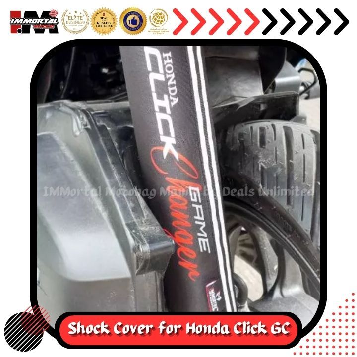 Honda Click v1/v2 Game Changer Shock Cover by IMMortal Motobag | Shopee ...
