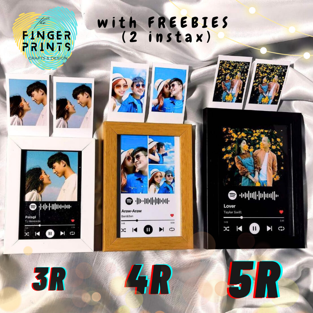 5R 4R 3R Personalized Spotify Frame Photo Customize Gift Decoration ...