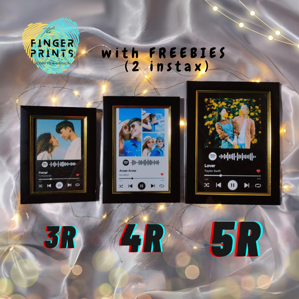 Personalized Spotify Frame (Scan to Play) w/ FREE P.laroid inspired ...