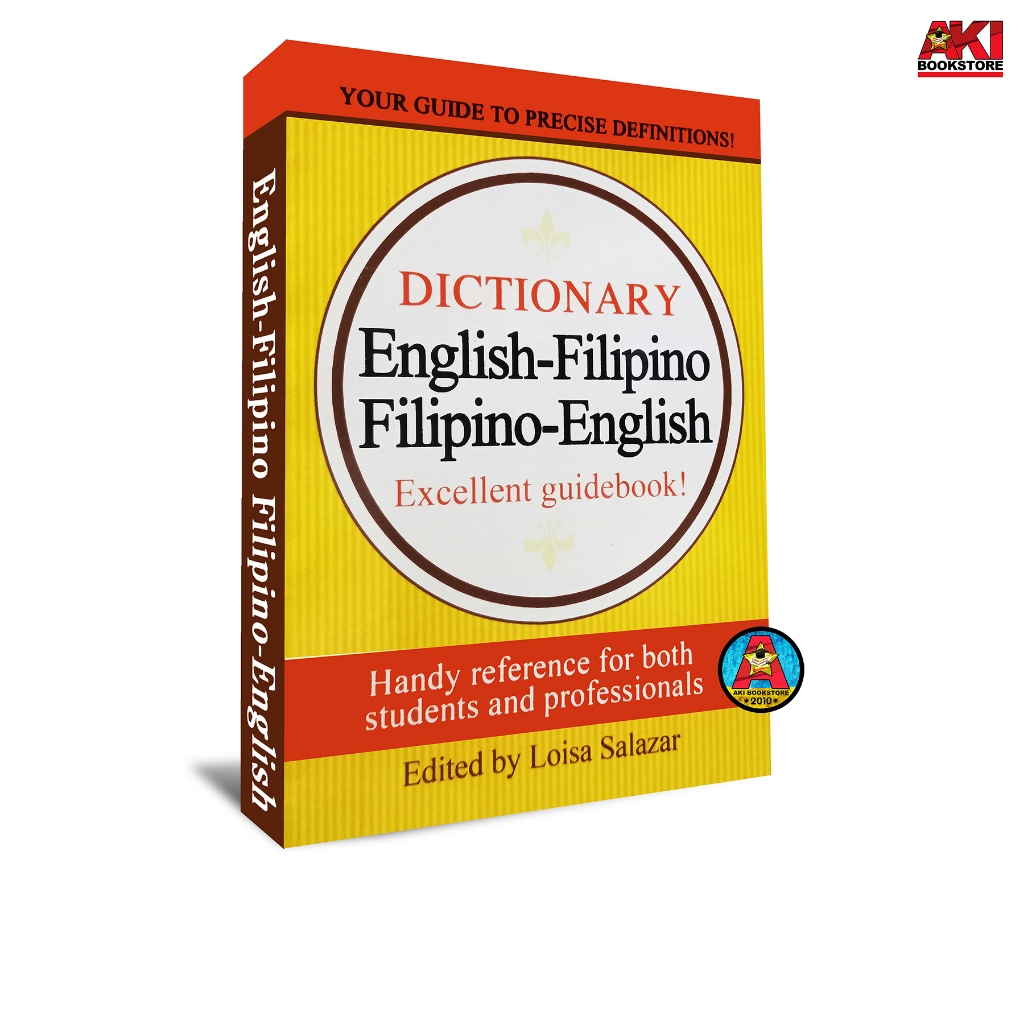 AUTHENTIC Dictionary English-Filipino Filipino-English | Shopee Philippines