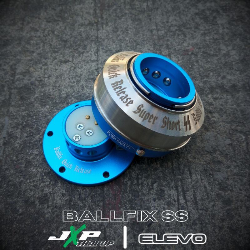 Car Steering Wheel Quick Release Elevo Ballfix SS Super Short Made in ...
