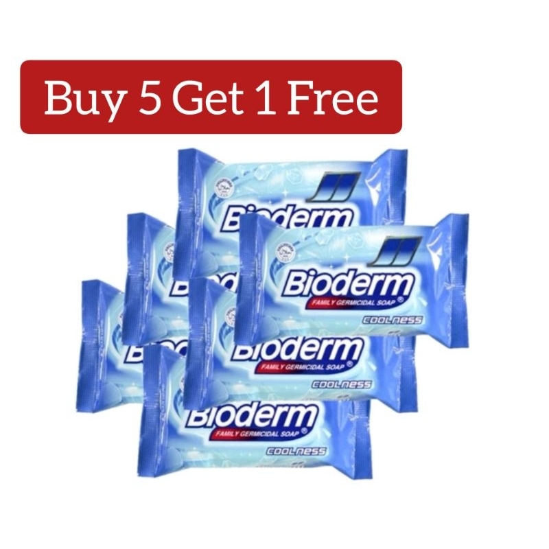 (BUY 5 GET 1 FREE) BIODERM COOLNESS BAR SOAP 60G X6 | Shopee Philippines