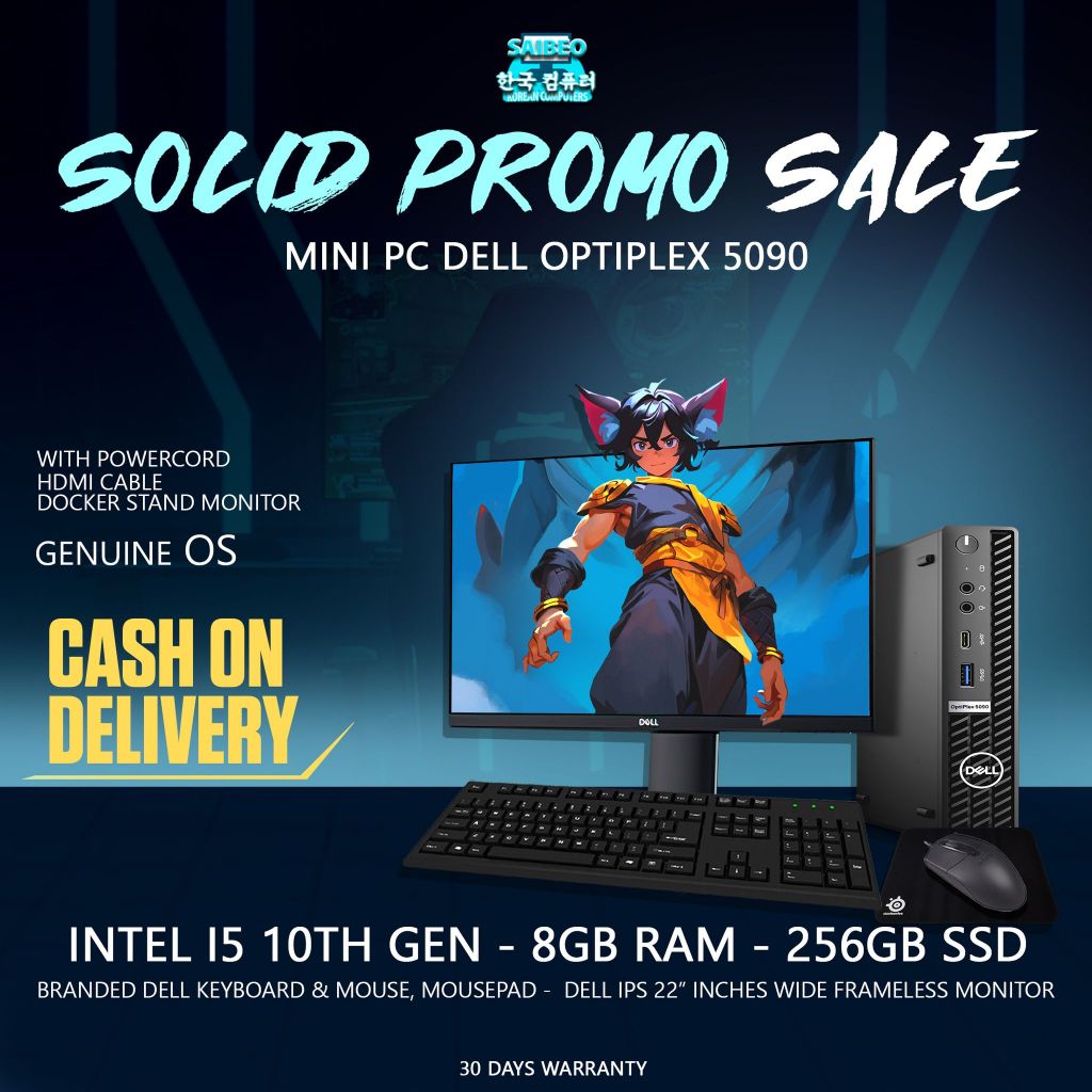 DESKTOP MINI PC 5070/5080/5090 i5 8th-10th gen 8gb ram 256GB SSD 22 ...