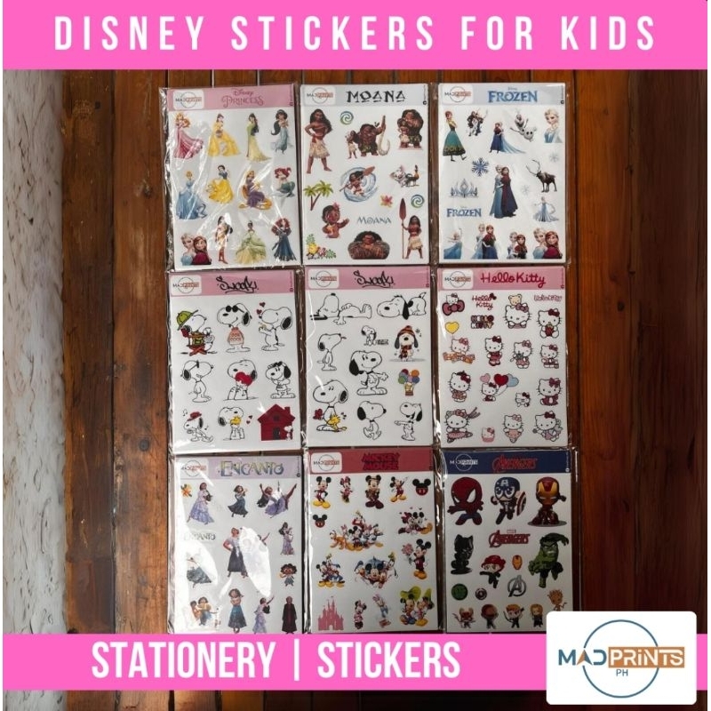 Stationery Stickers | Disney Pixar Frozen Avengers | Shopee Philippines