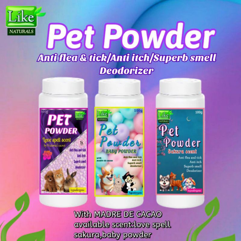 Pet powder with mdc 100g LIKE NATURALS | Shopee Philippines