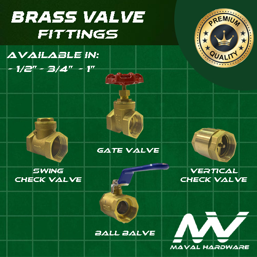 Brass Valves : Check Valves (Swing or Vertical); Gate Valves; Ball ...