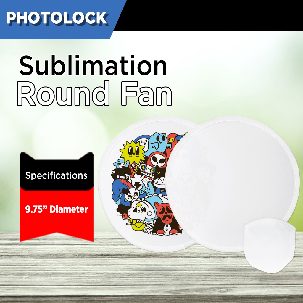 Blank Sublimation Round Fan Full White | Shopee Philippines