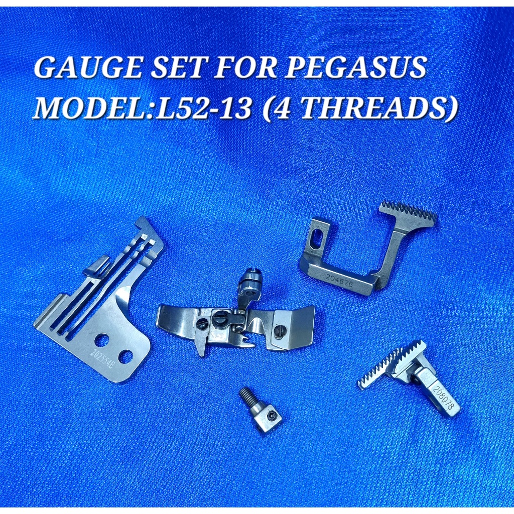 GAUGE SET PEGASUS MODEL: L52-13 (4 THREADS ) FOR EDGING SEWING MACHINE ...