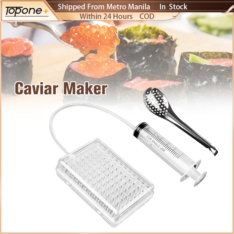 Caviar Maker Kit Roe Sauce Dispenser Strainer Spherification Dropper ...