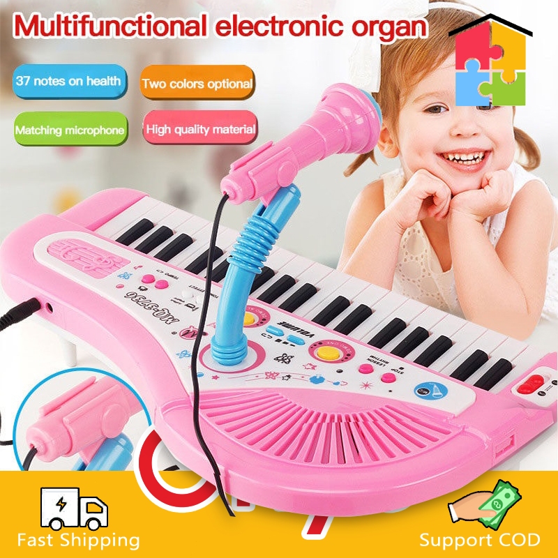 Children's Piano Toy 37 Keys Digital Music Electronic Piano with ...