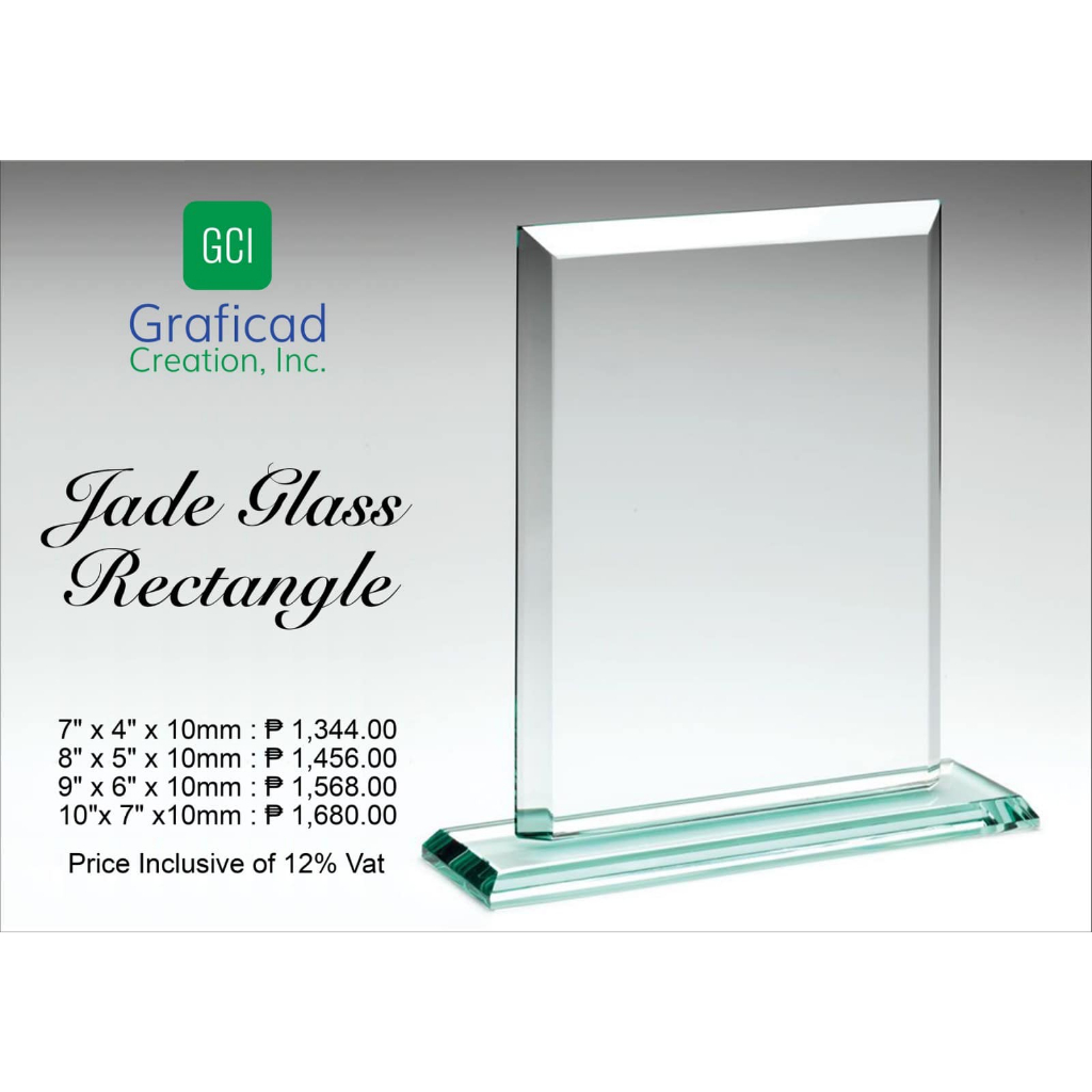 Jade Glass Rectangle Plaque | Shopee Philippines