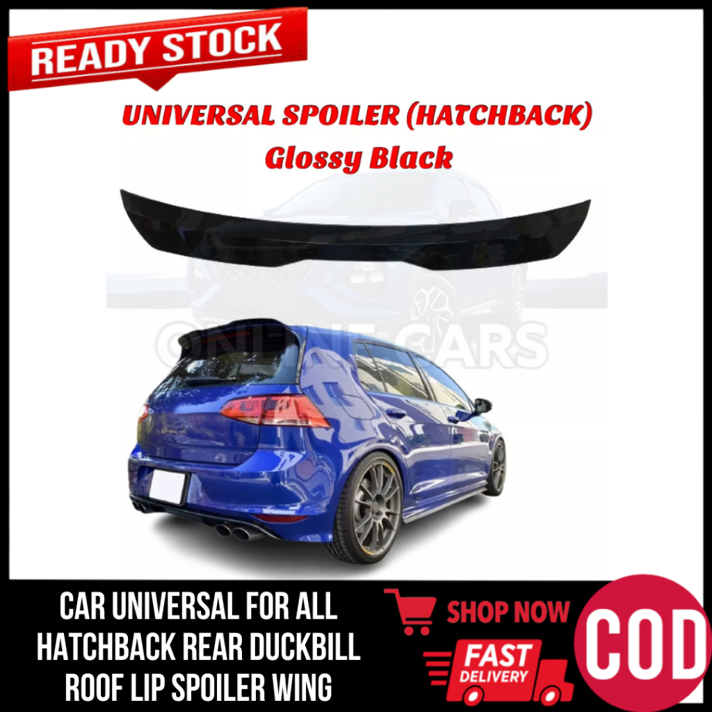 GCAO Car Universal for All Hatchback Rear Duckbill Roof Lip Spoiler ...