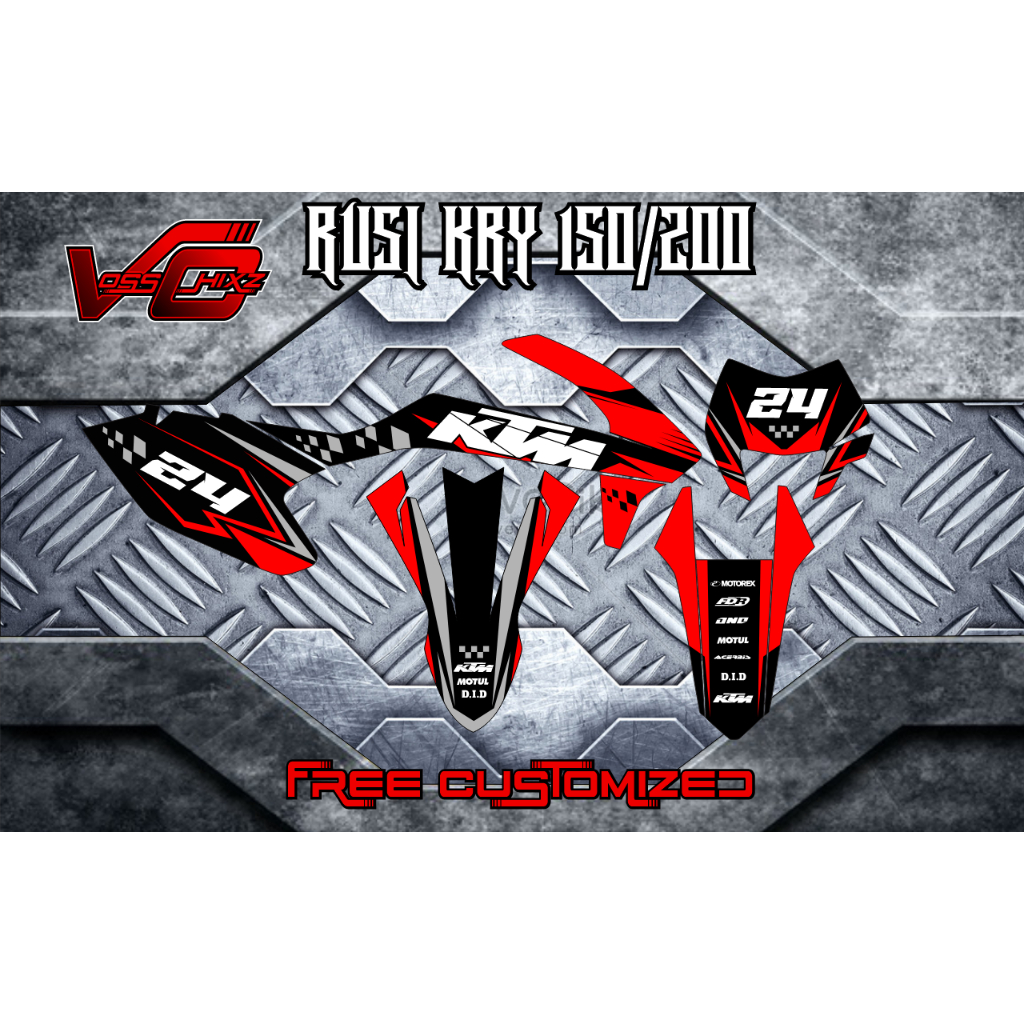 Decals, Sticker for Rusi Kry 150/200 001 | Shopee Philippines