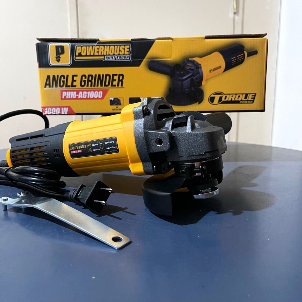 POWERHOUSE ANGLE GRINDER TORQUE FORCE MOTOR 1000W | Shopee Philippines