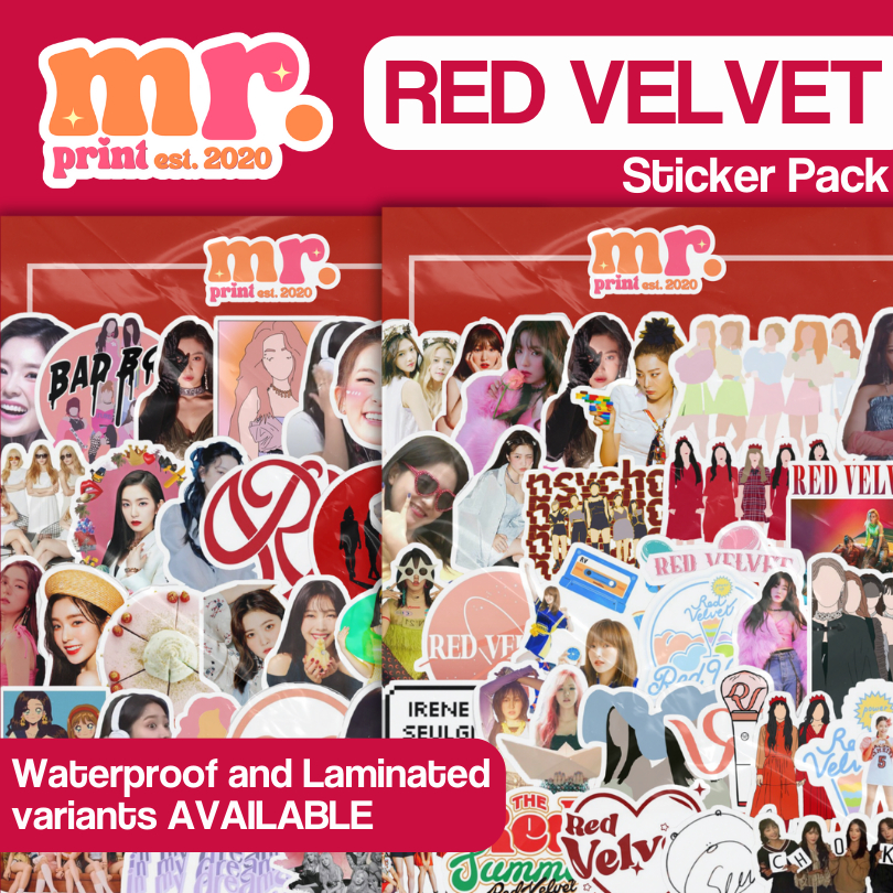 50 PCS| RED VELVET REVELUV KPOP STICKERS LAPTOP LUGGAGE WATERPROOF ...