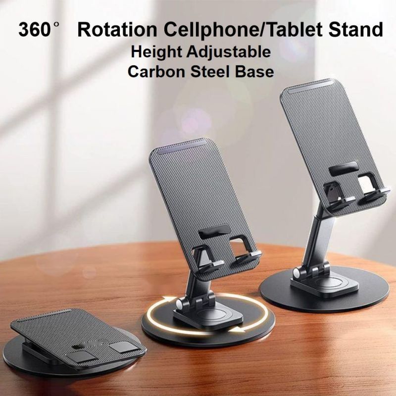 360° Rotation Cellphone Tablet Stand Height Adjustable Stand Portable ...