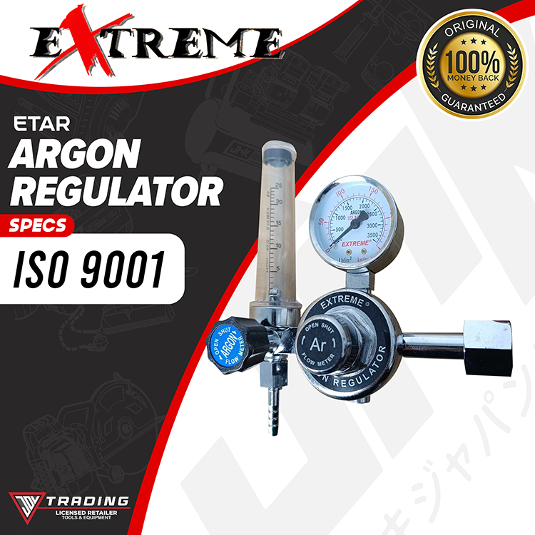 EXTREME Argon Regulator for Argon Tank ETAR High Quality and Heavy Duty ...