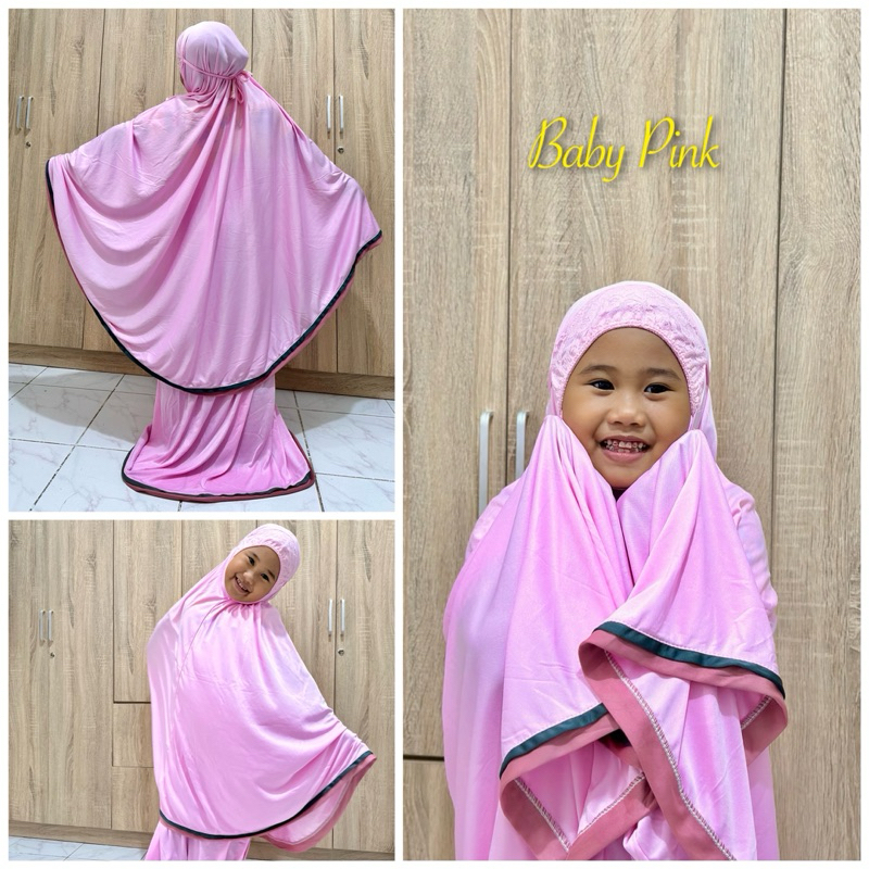 Kids Mukna ARAFA Mukna Prayer Set Malaysian Mukna for Kids Age 5-9 yrs ...