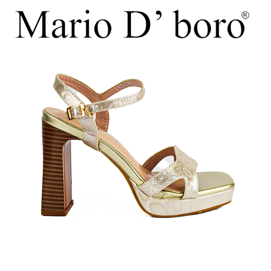 Mario D' Boro Women's Heeled Sandals LX 26246 Gold C49 | Shopee Philippines