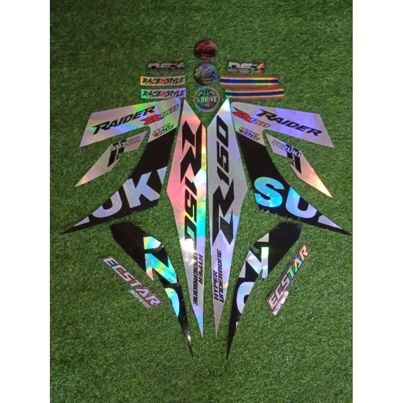 Suzuki Raider 150 Carb/Reborn Stock Size Decal Sticker(EC Star Design ...
