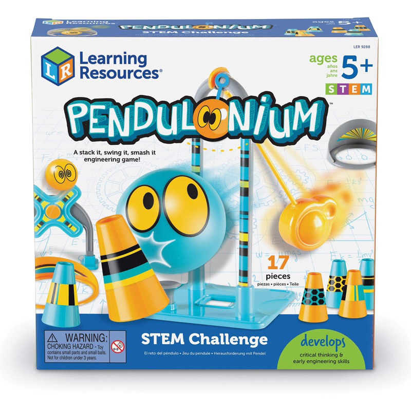 Learning Resources Pendulonium STEM Challenge, Kids Pendulum Game, 16 ...