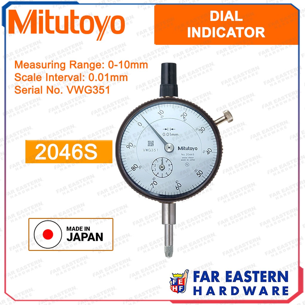 MITUTOYO Dial Indicator 2046S Made in Japan VWG351 | Shopee Philippines