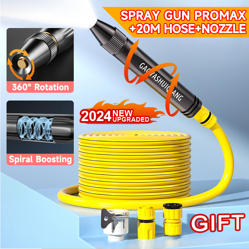 Eone Home 5-30M Water Hose Nozzle Car Washer High Pressure Portable ...