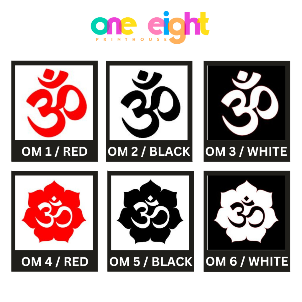 OM Die-Cut Decal Sticker // Machine Cut // Waterproof // Indoor and ...