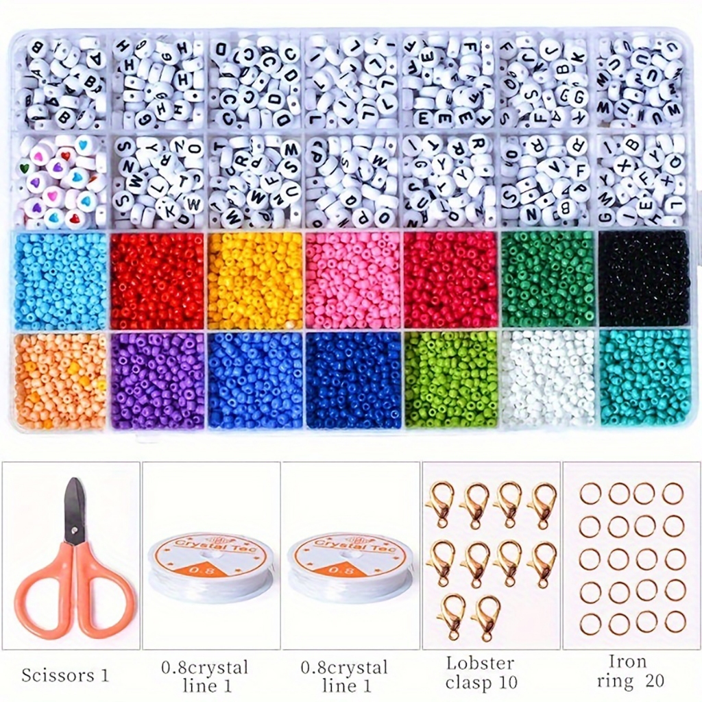 5000pieces of bead set DIY letter bead set to make friendship bracelet ...