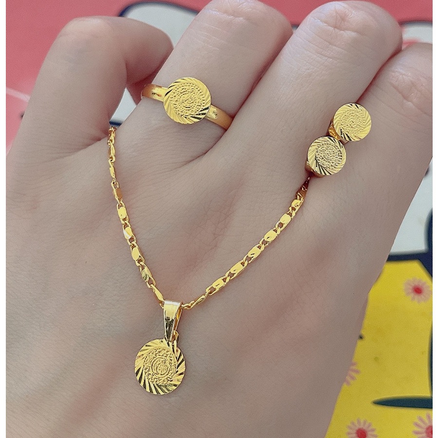 fashion jewelry 3in1 set 18k gold Bangkok gold plated for women ...