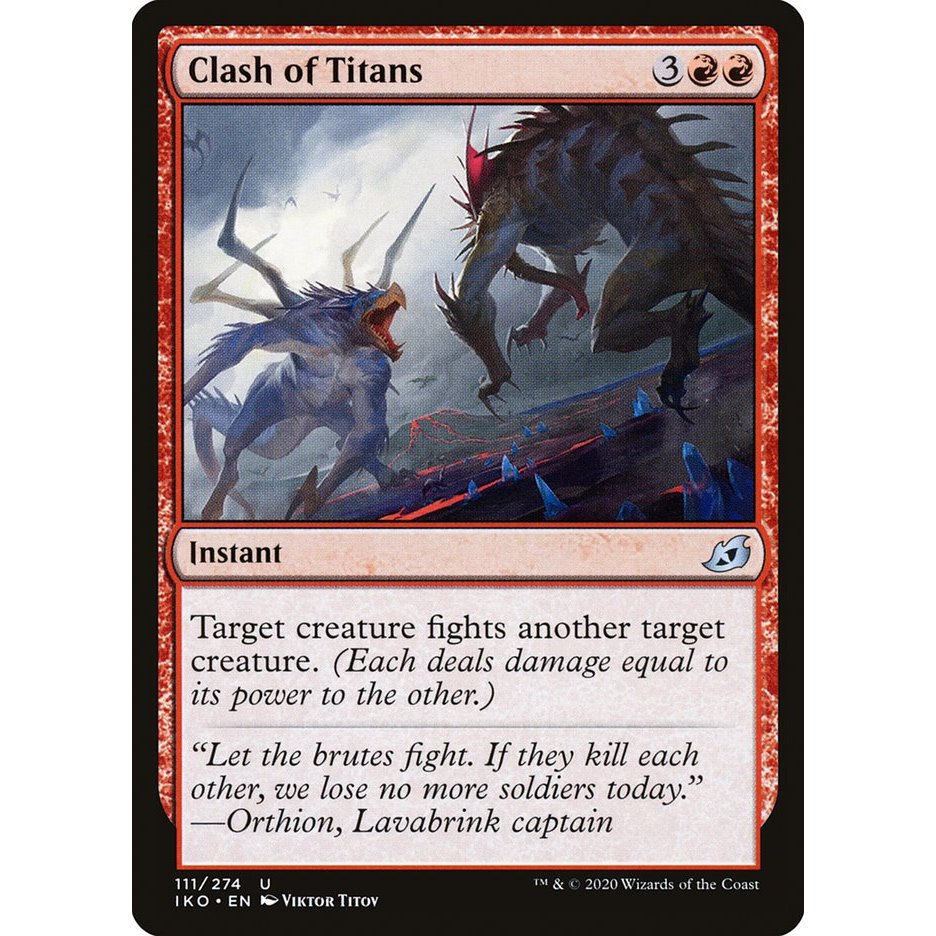 Clash of Titans - Ikoria: Lair of Behemoths (IKO) Foil MTG Card ...