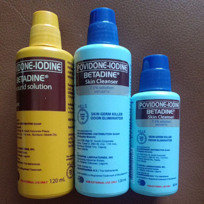 Betadine wound solution/ skin cleanser | Shopee Philippines