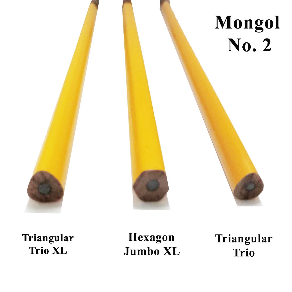 1 Pack Mongol No. 2 Writing Pencil Trio, XL, Trio XL 3pcs per pack ...