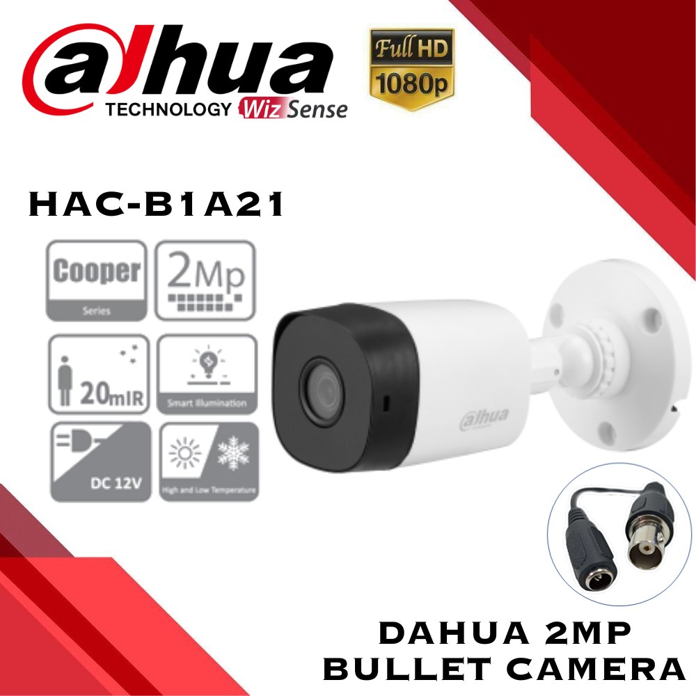 Dahua CCTV 2MP Camera HDCVI Fixed-focal Bullet Camera | Dahua 2MP CCTV | Dahua Bullet | Shopee ...
